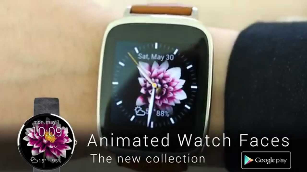 Animated watch faces for Android Wear - YouTube