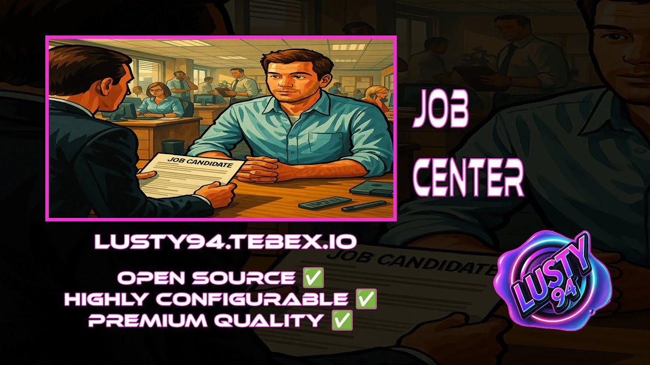 Job Center Script | Fully Modular | Jobs | Licenses | Identity ...