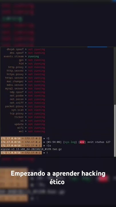 Hola, me propuse aprender hacking ético. Estoy aprendiendo los ...