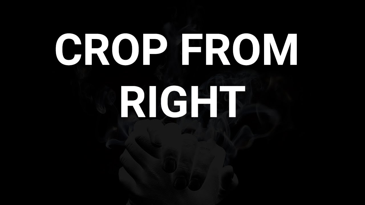 Crop from right shortcut key in VLC Player - YouTube