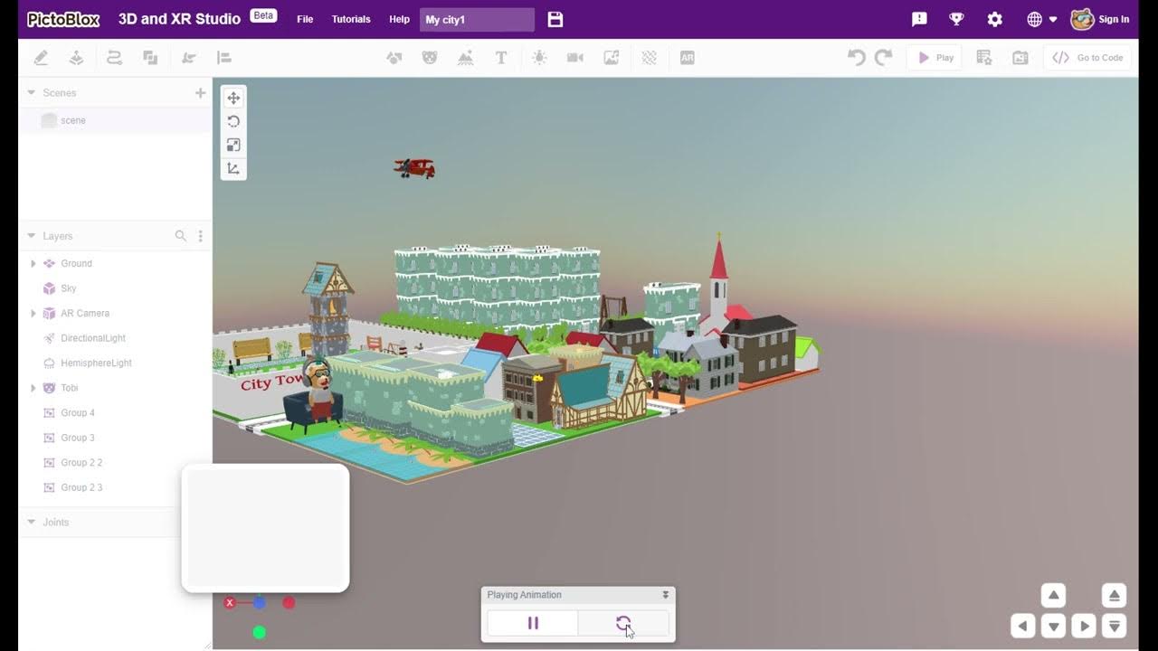 3D animation with My city| 3D and XR Studio | PictoBlox - YouTube