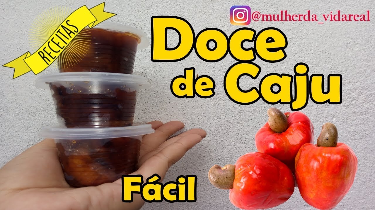 DOCE DE CAJU FÁCIL - RECEITA - YouTube