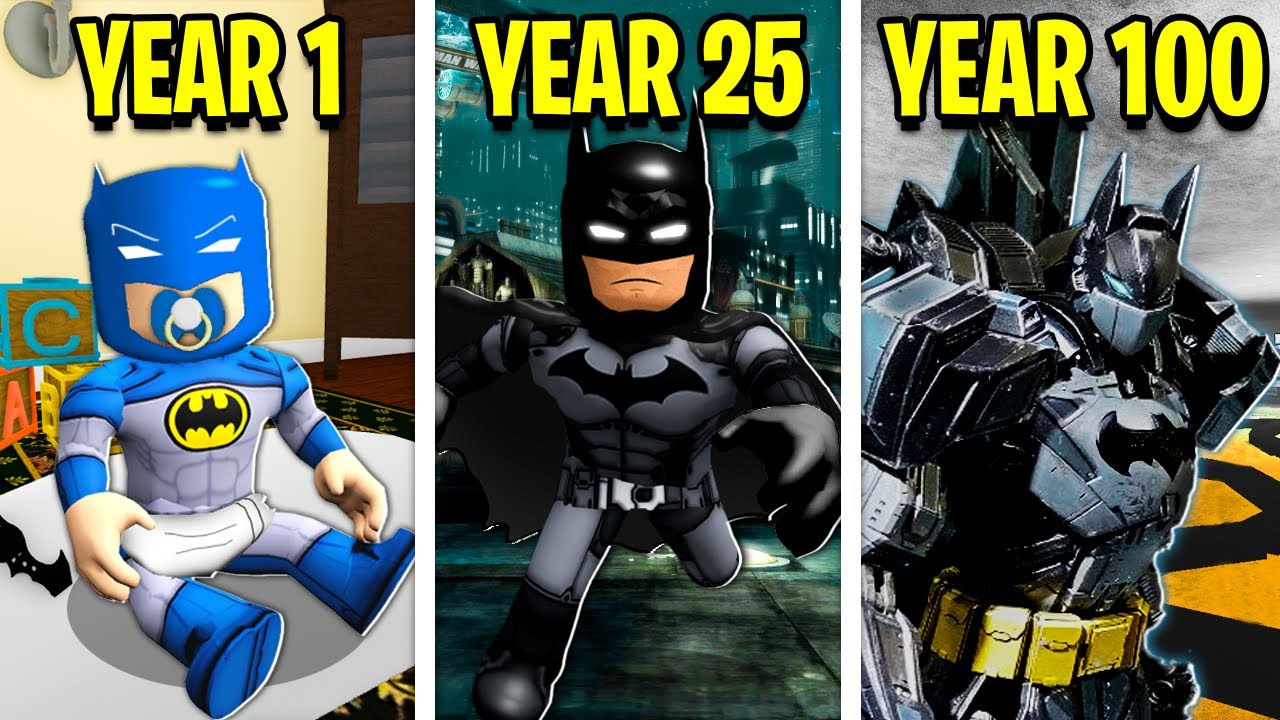 100 YEARS As BATMAN! (Roblox) - YouTube