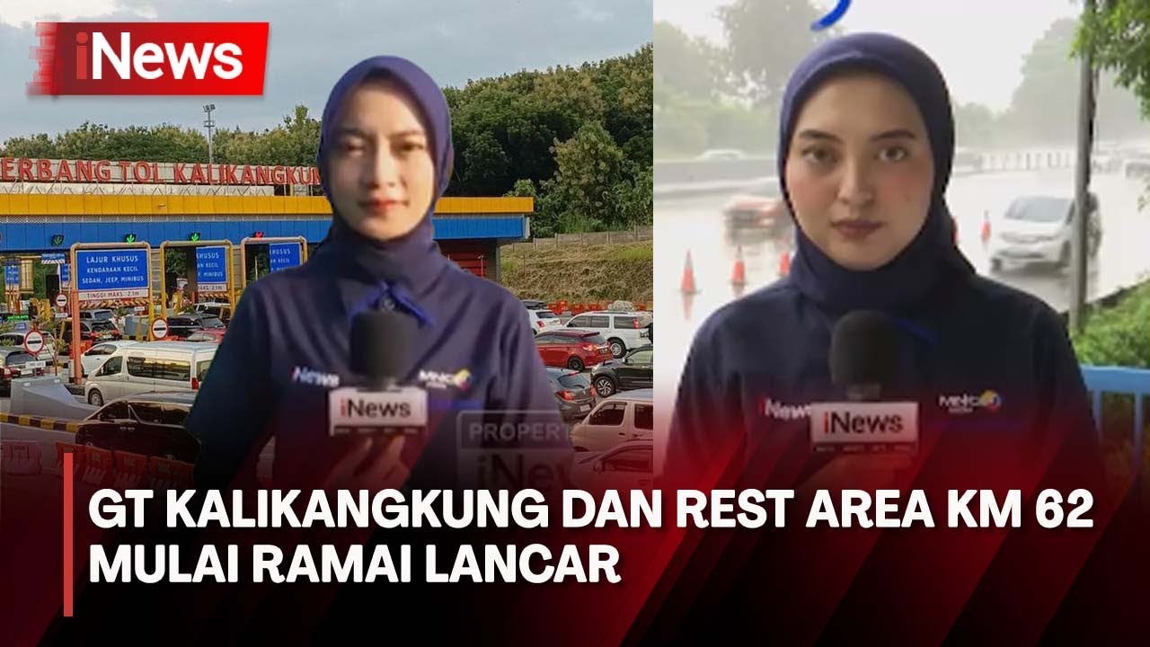 GT Kalikangkung Mulai Ramai Antrean Kendaraan | Rest Area KM 62 Ramai ...