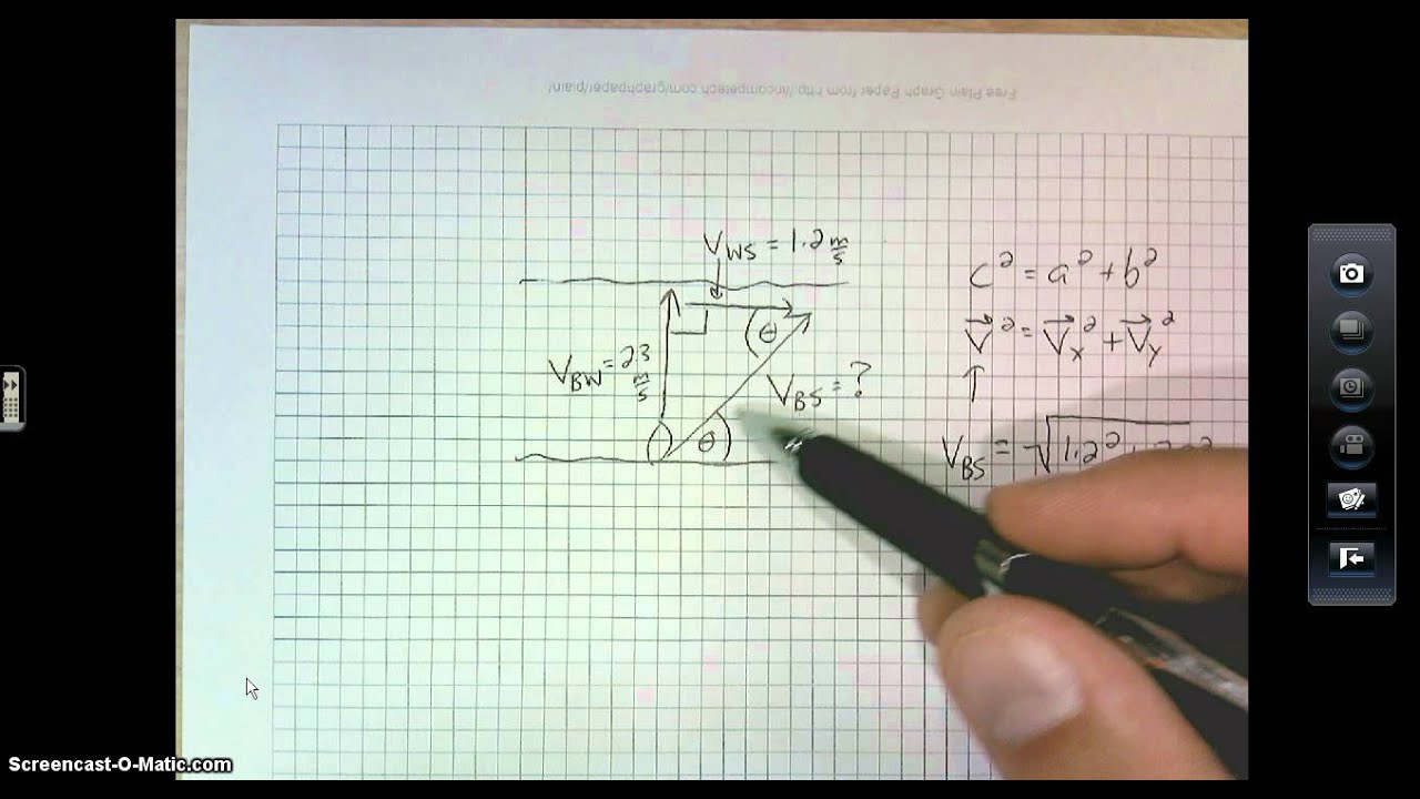 Relative Velocity Example Problem - YouTube