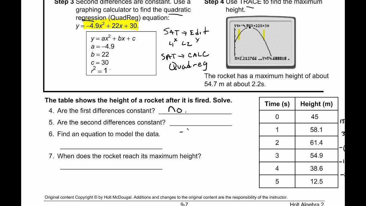 Lesson 9-1 Multiple Representations of Functions - YouTube