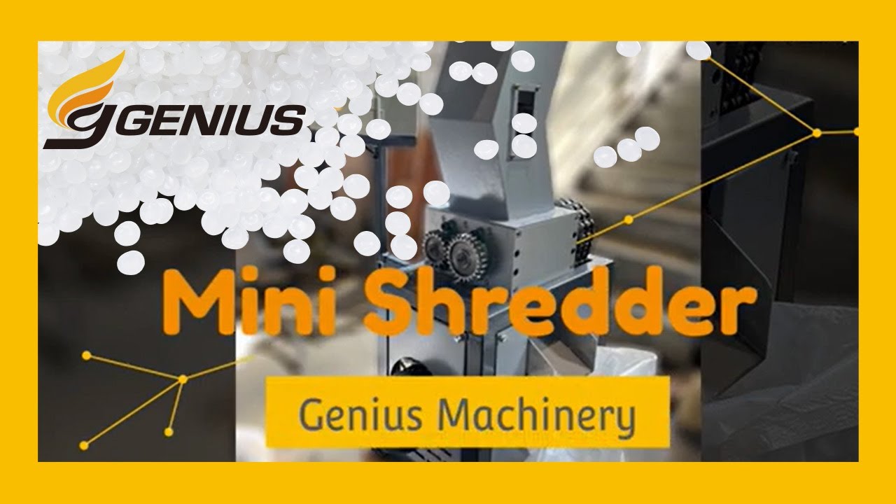 Mini Shredder | Plastic Crusher - Genius Machinery - YouTube