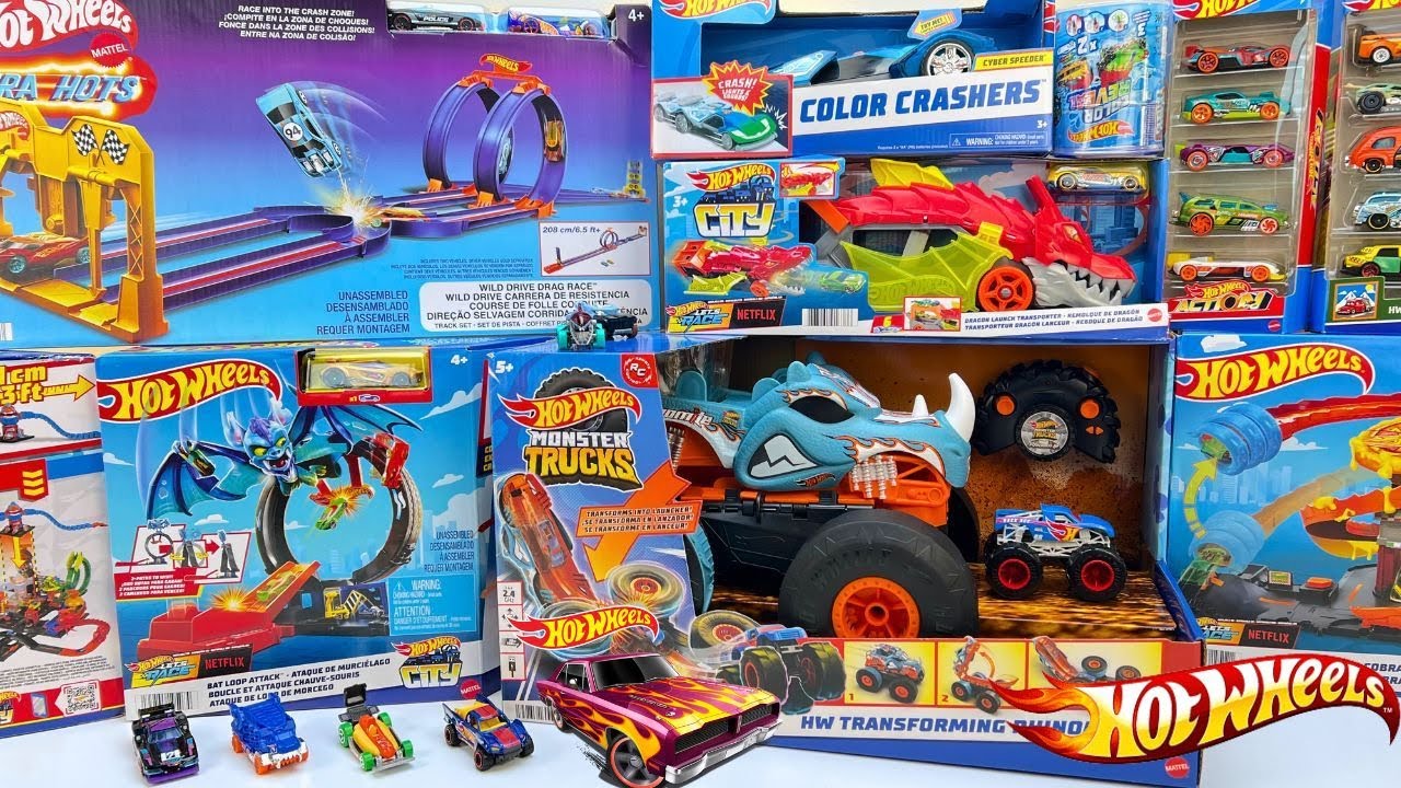 Hot Wheels Let's Race Toys | Wild RC Rhino Monster Truck Launcher - YouTube