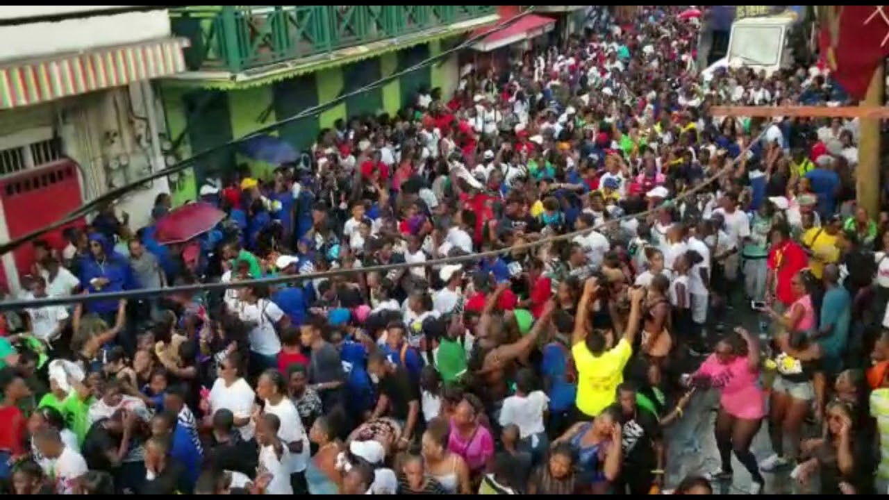 dominica carnival dj mj coast guard base and triple k lit asf - YouTube