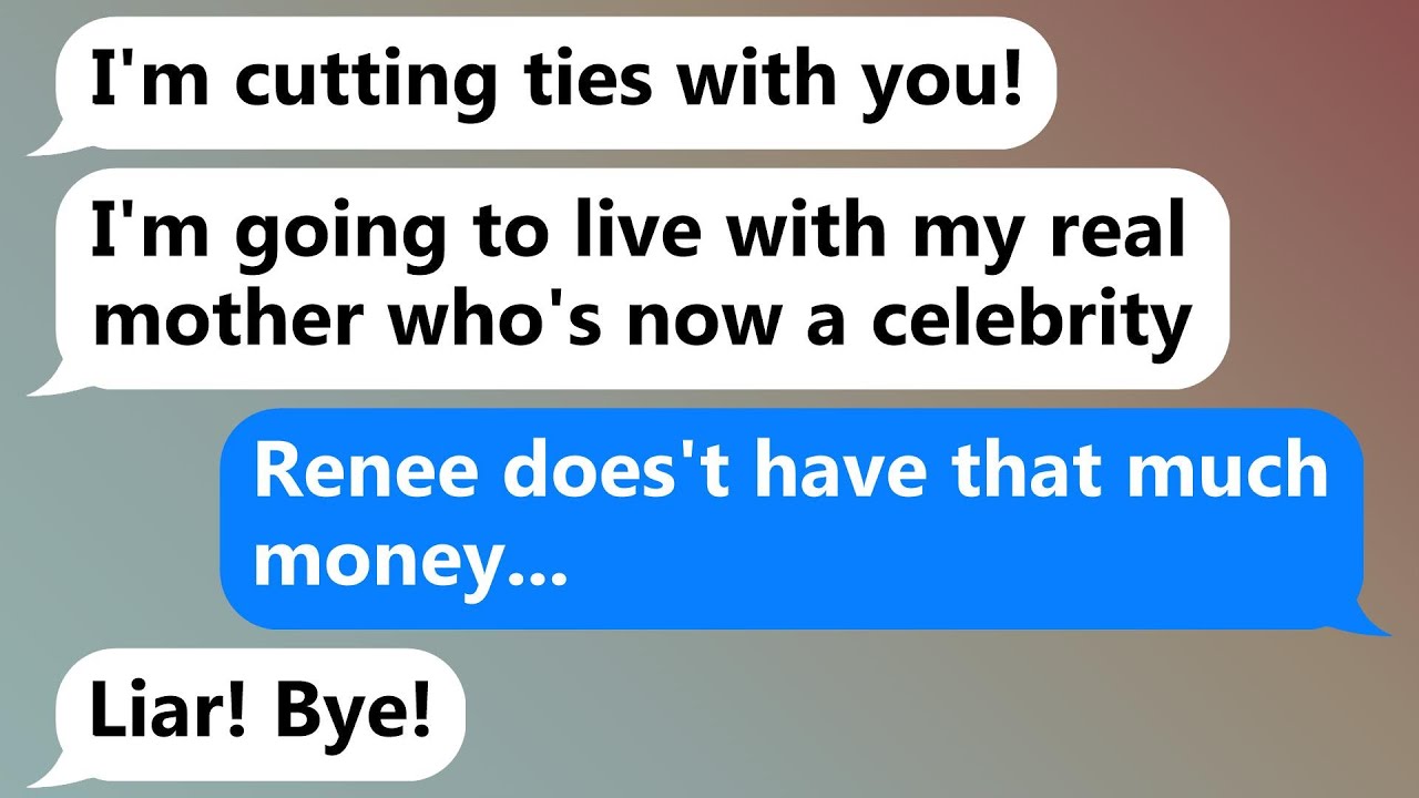 Planning to stay with her "Celebrity" mom, my stepdaughter informed me ...