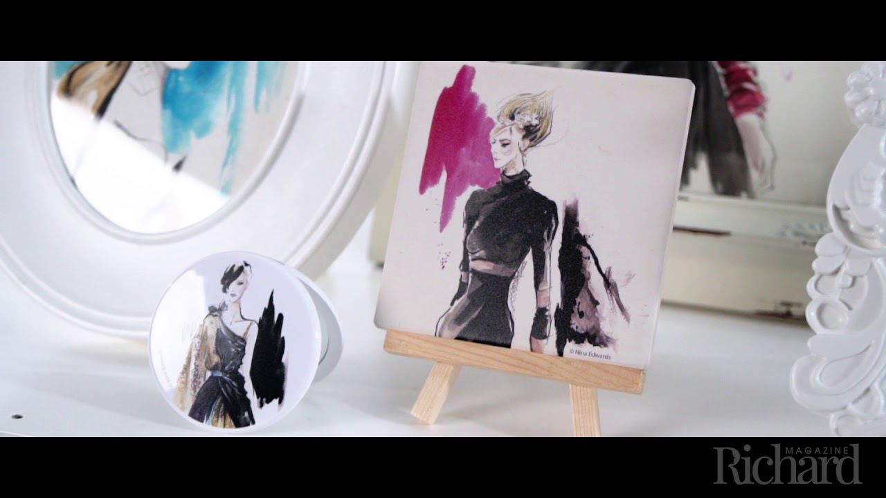 Up Close and Personal with Fashion Illustrator Nina Edwards - YouTube