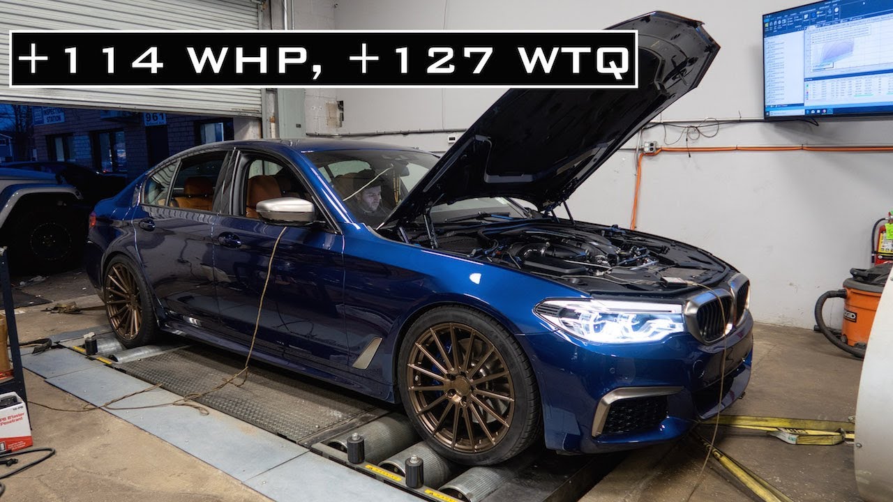 BMW M550i GETS DYNO TUNED - YouTube