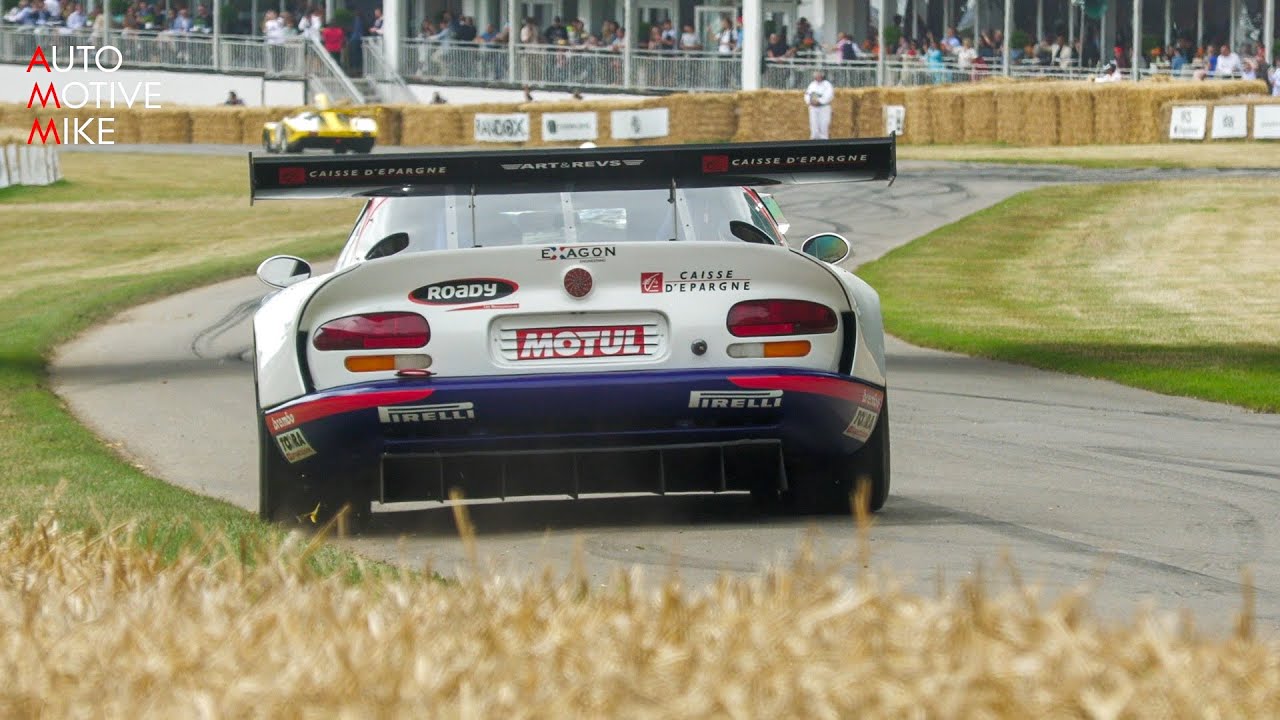 Alain Prost Viper GTS-R at Goodwood Festival of Speed - YouTube