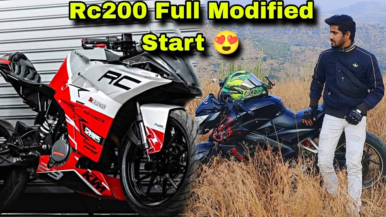 Rc200 Full Modified😍 || Ktm Rc200 Drag with R15😯 - YouTube
