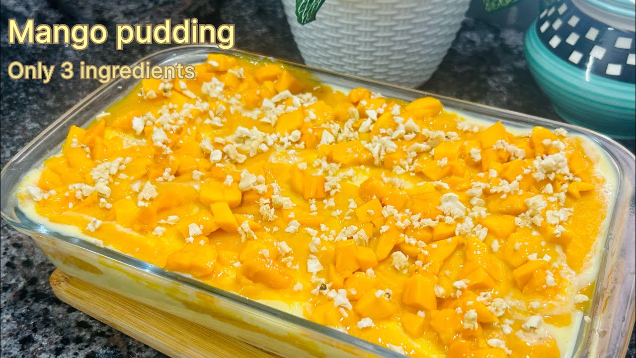 Mango pudding at home | easy recipe | all mango lover must try 💕🤤 ...