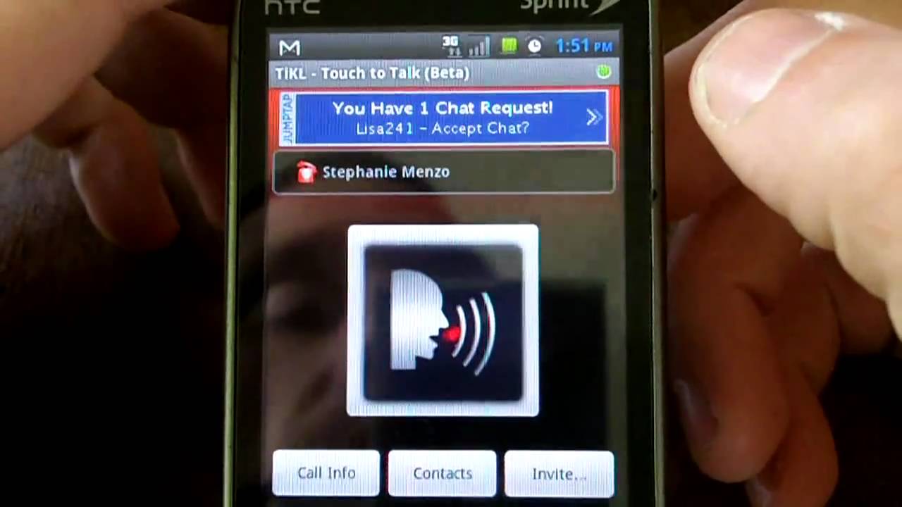 Android App "Touch to Talk" - YouTube