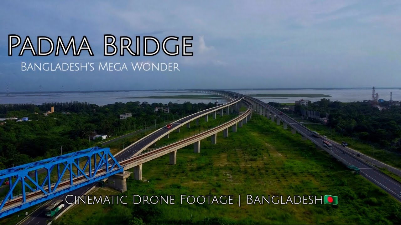 Padma Bridge Cinematic Drone Footage | Aerial View of Bangladesh's Mega ...