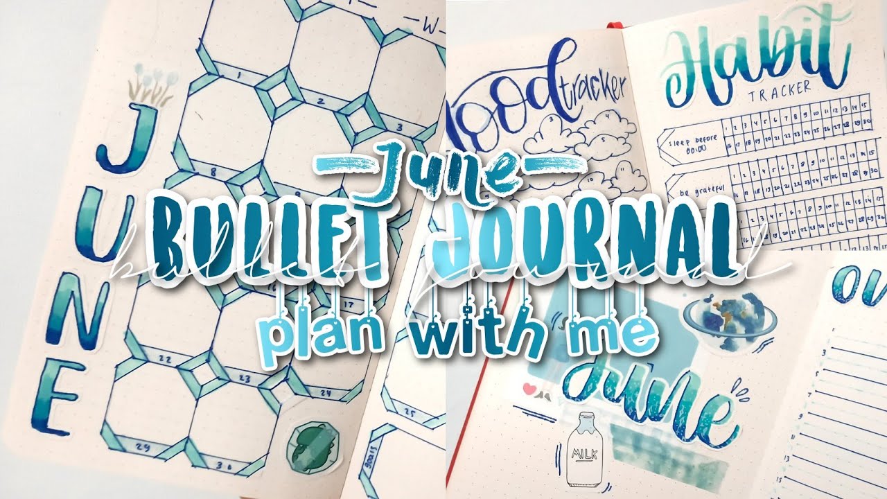 Plan With Me | June BuJo Set Up 2020 - YouTube