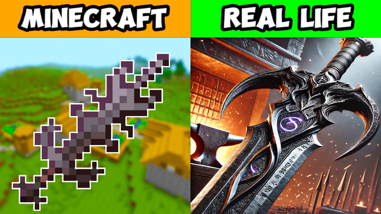 MINECRAFT MOBS AND ITEMS IN REAL LIFE | MINECRAFT VS REAL LIFE - YouTube