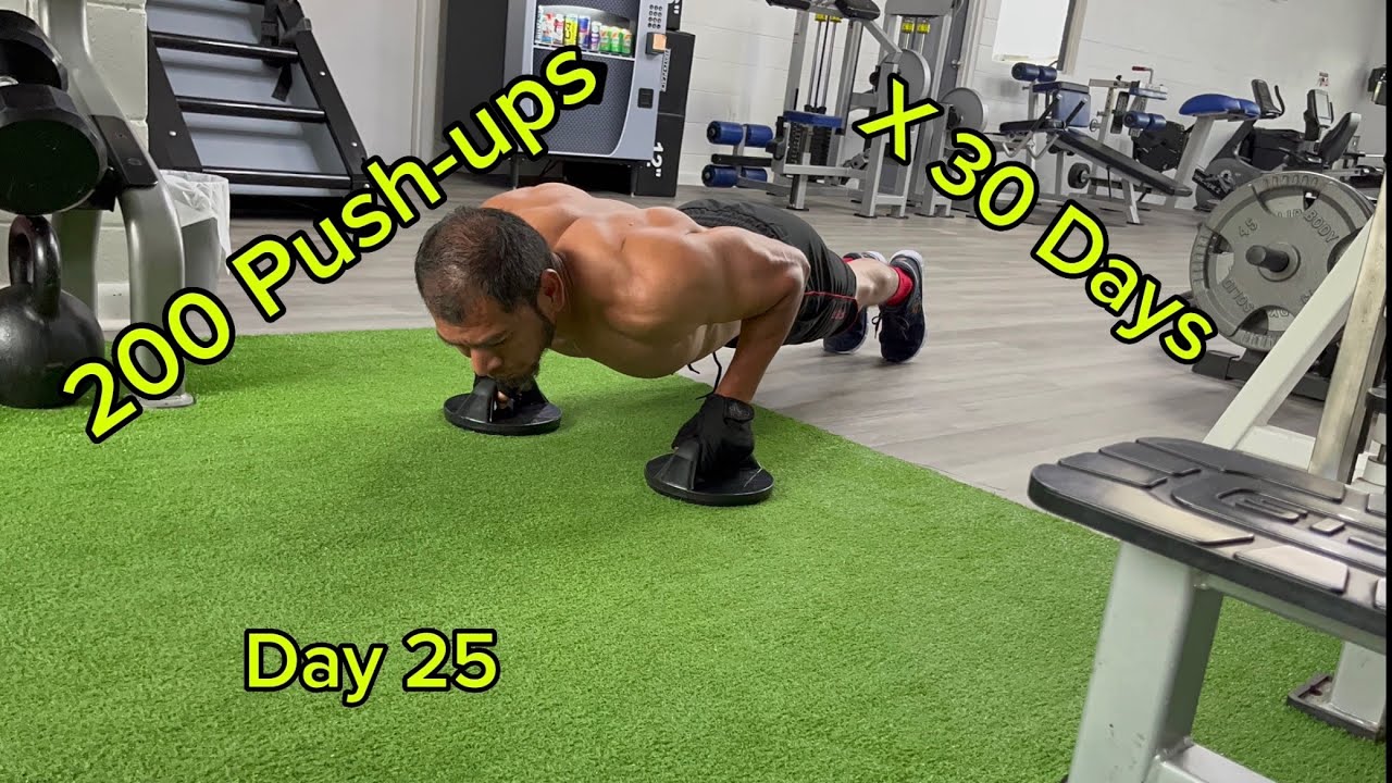 200 Push-ups A Day For 30 Days. Challenge 🔥💪🏽 (Day 25) - YouTube