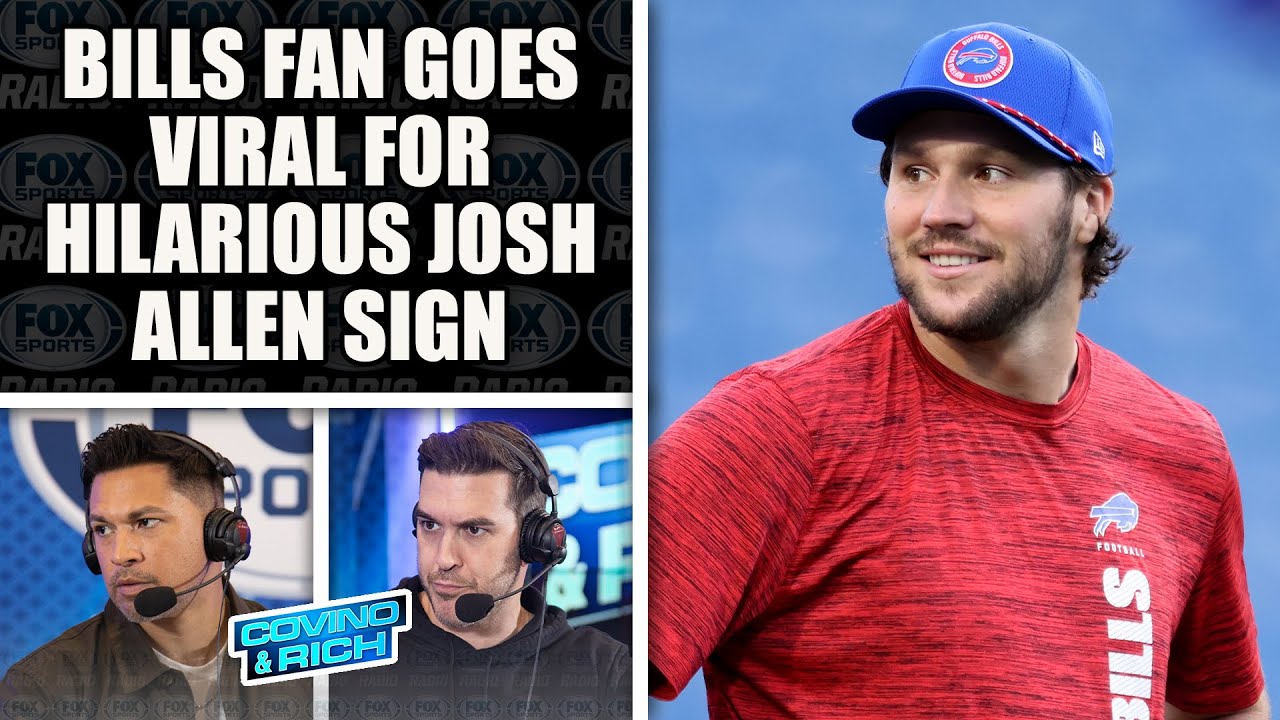 Fan Holds Sign Saying She'll Leave Husband for Josh Allen on MNF ...
