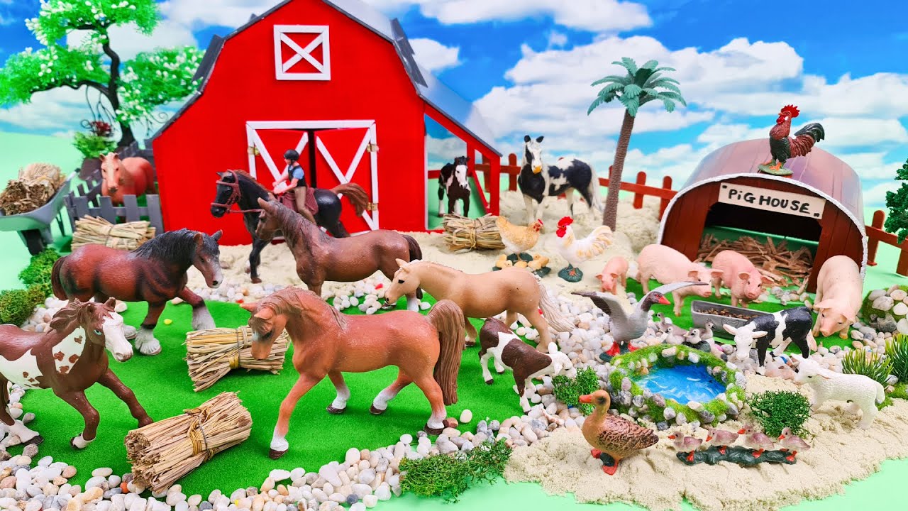 30 Minutes Best Creative Farm Country Barn Diorama - Cattle Farm ...