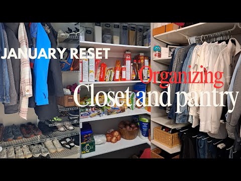 Removing Christmas decorations, closet, and pantry clean up - YouTube