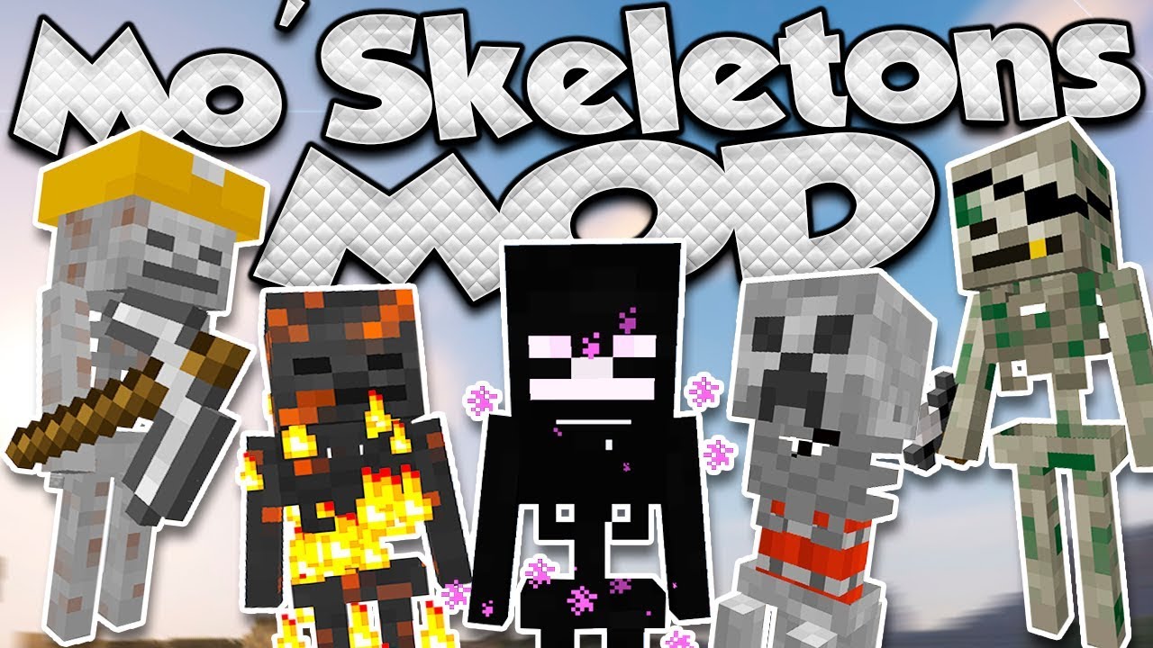 🚨MODS #54🚨 | 1.7.10 | MO' SKELETONS MOD | ¡ESQUELETOS A OTRO NIVEL ...