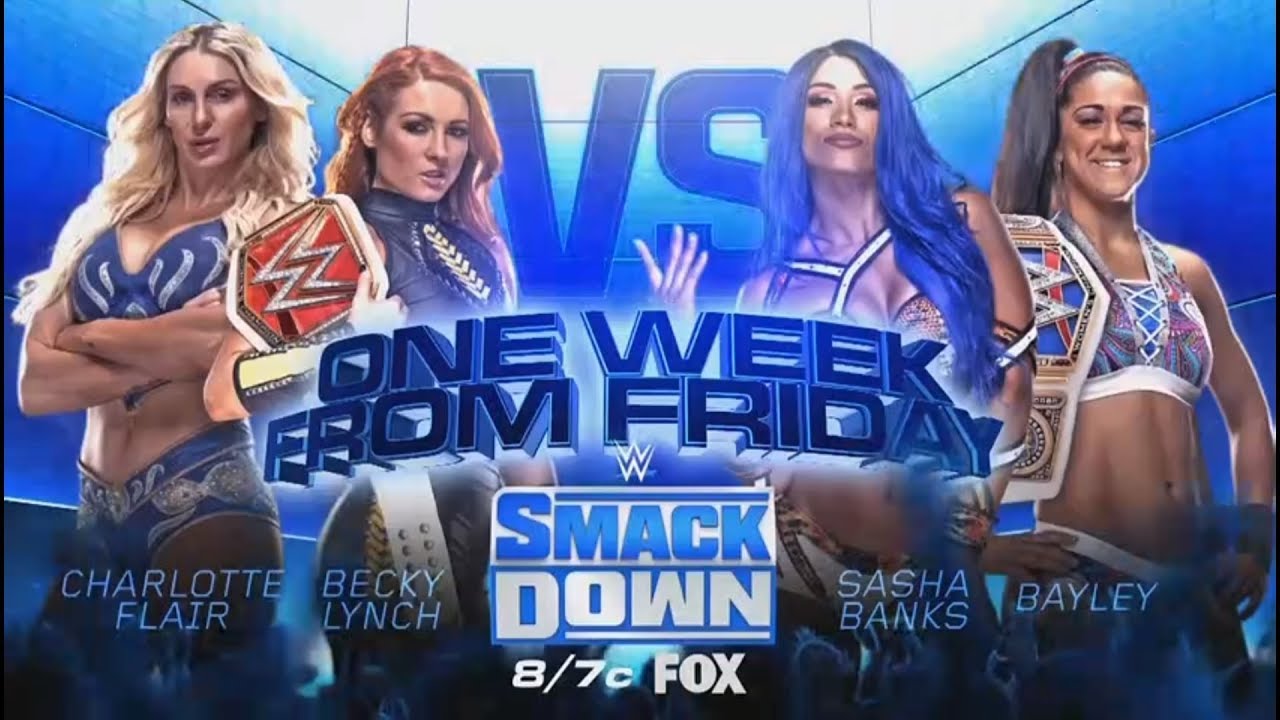 WWE 2K19 SMACKDOWN CHARLOTTE FLAIR AND BECKY LYNCH VS SASHA BANKS AND ...