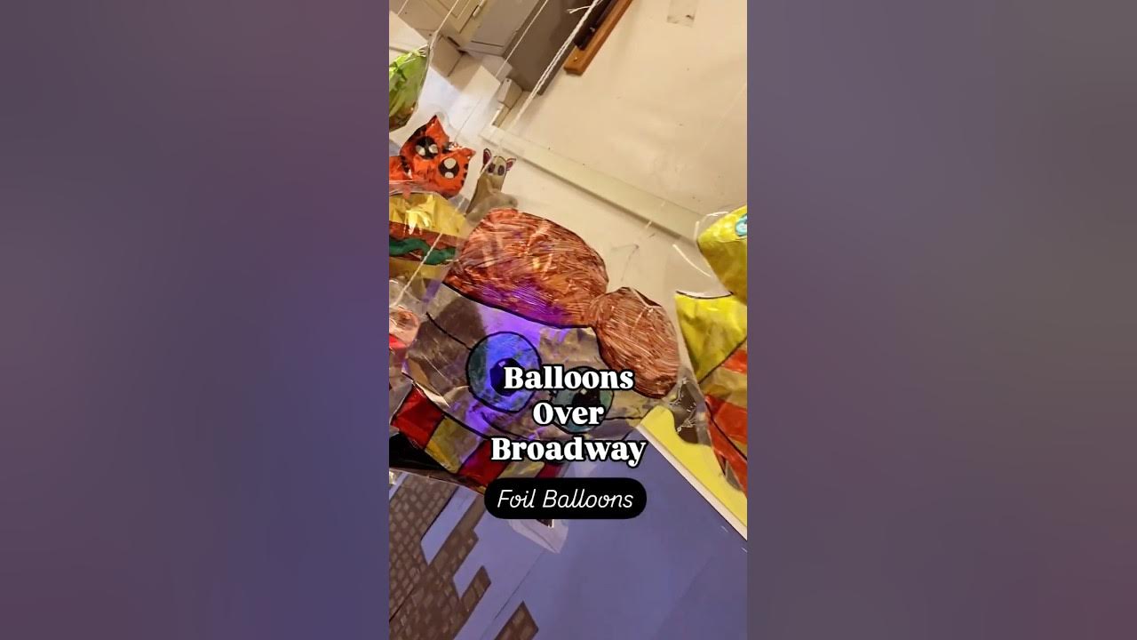 Foil Balloons Over Broadway Thanksgiving Day Parade Activity - YouTube