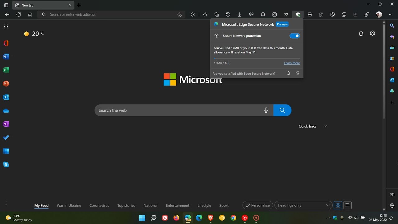 UPDATE Microsoft starts testing Edge's new free VPN "Secure Network ...
