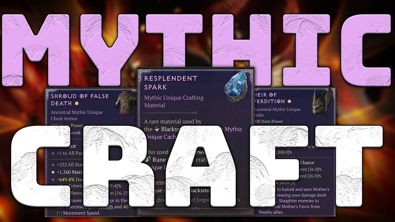 Crafting 35 Mythic Items in Diablo 4 - Will We Get The Perfect Roll ...