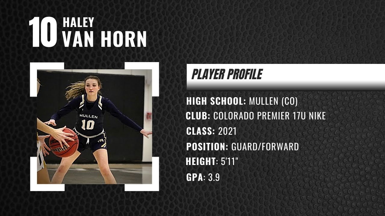 Haley Van Horn 2019-20 Junior Season Highlights - YouTube
