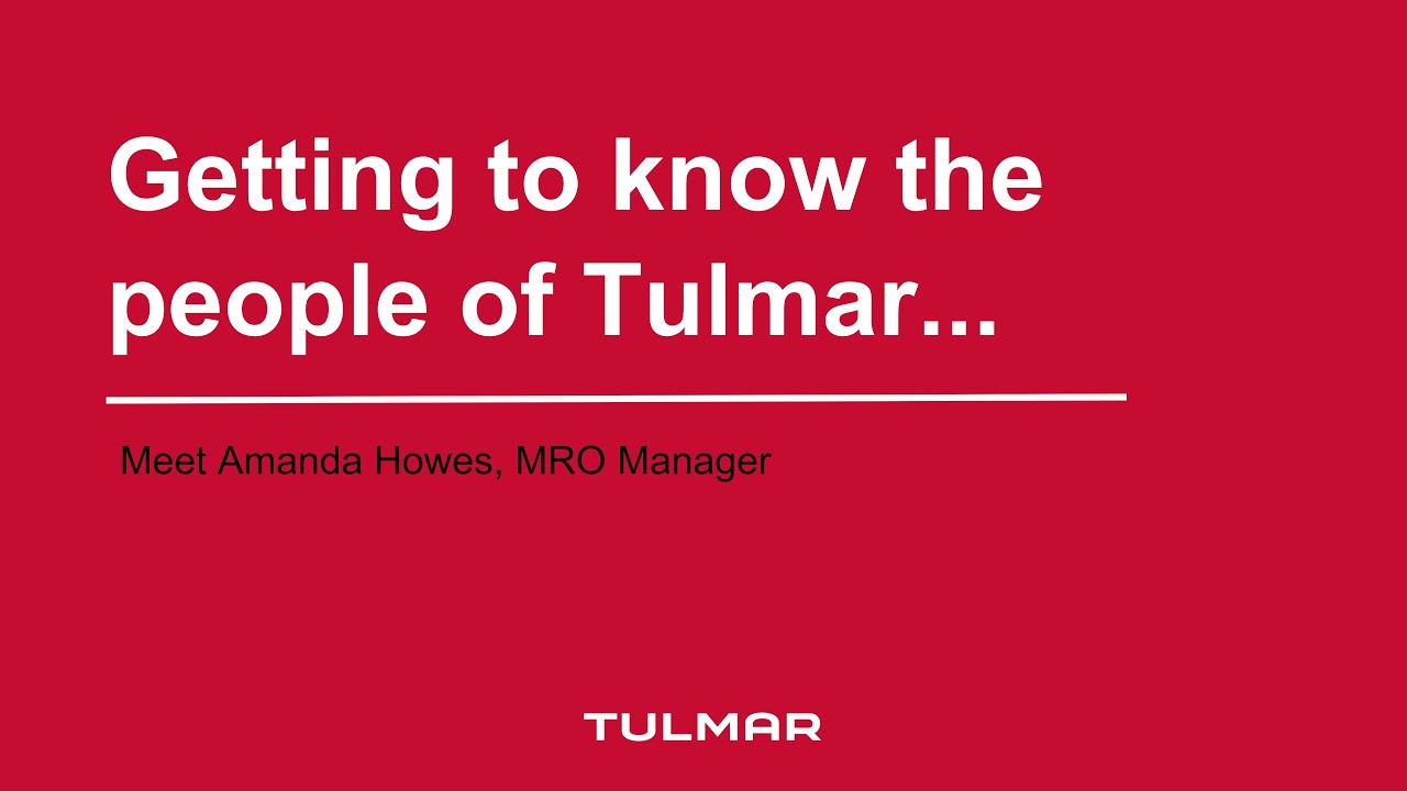 Getting to know the people of Tulmar... Meet Amanda Howes, MRO Manager - YouTube