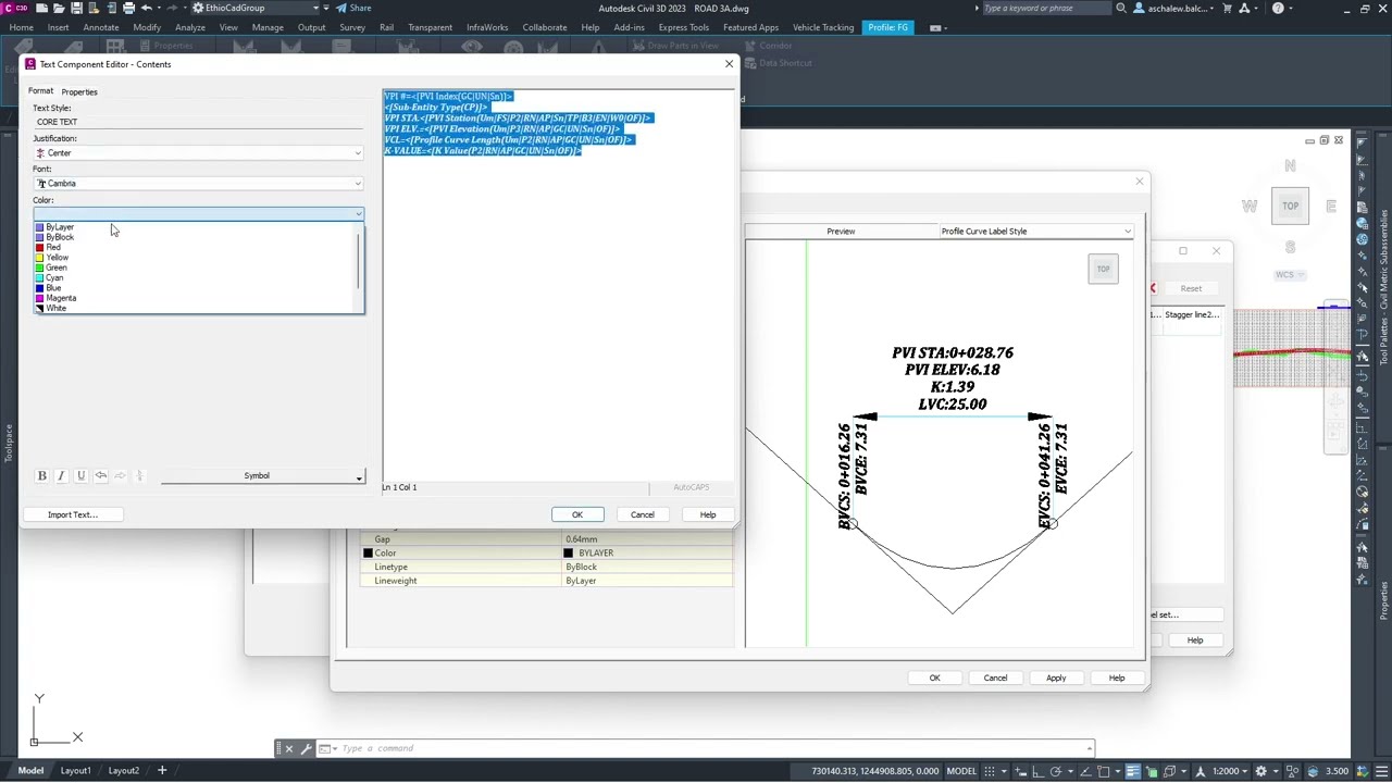 Civil 3d: Profile view and labeling for plan profile production to plot ...