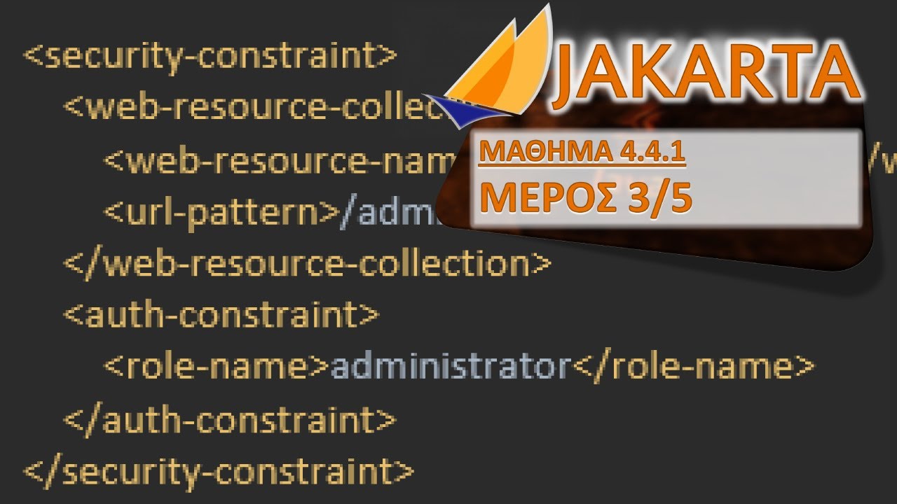 JAKARTA EE - ΜΑΘΗΜΑ 4.4.1 - BASIC AUTH - ΜΕΡΟΣ 3 ΑΠΟ 5 - Ρυθμίσεις ...