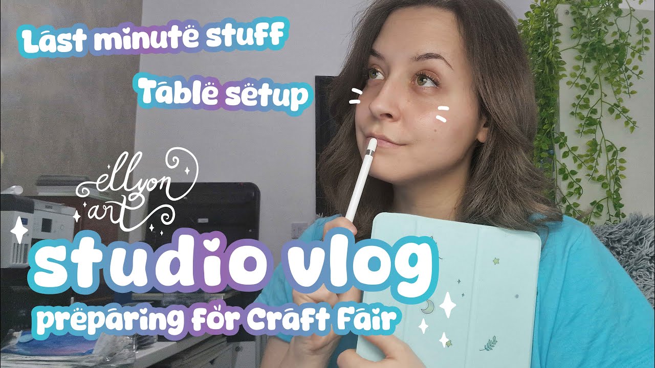 Studio Vlog no. 1 Preparing for the 1st Craft Fair - YouTube