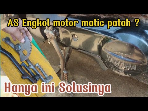 Engkol Patah || Kickstarter motor matic yamaha patah ini solusi nya ...