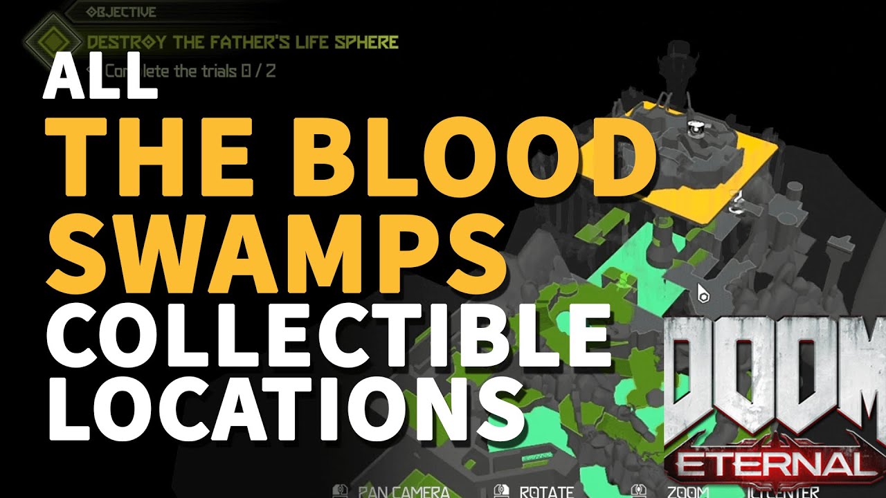 All The Blood Swamps Collectible Doom Eternal All Secrets, Life - YouTube