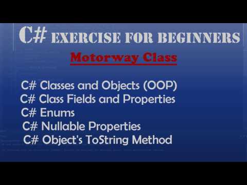 C# OOP Programming for Beginners - Motorway Class (Classes, Enums, Nullable Properties) - YouTube