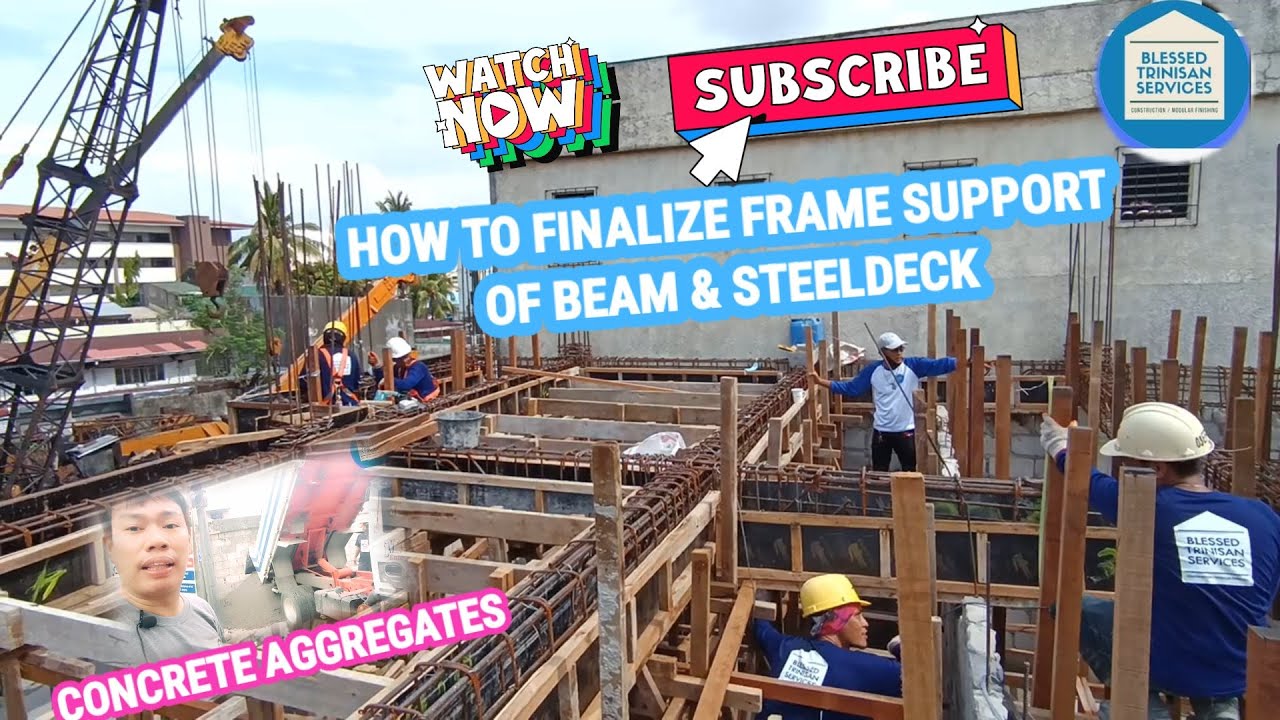HOW TO FINALIZE BEAM RUNNERS AND STEELDECK FRAMING SUPPORT. - YouTube