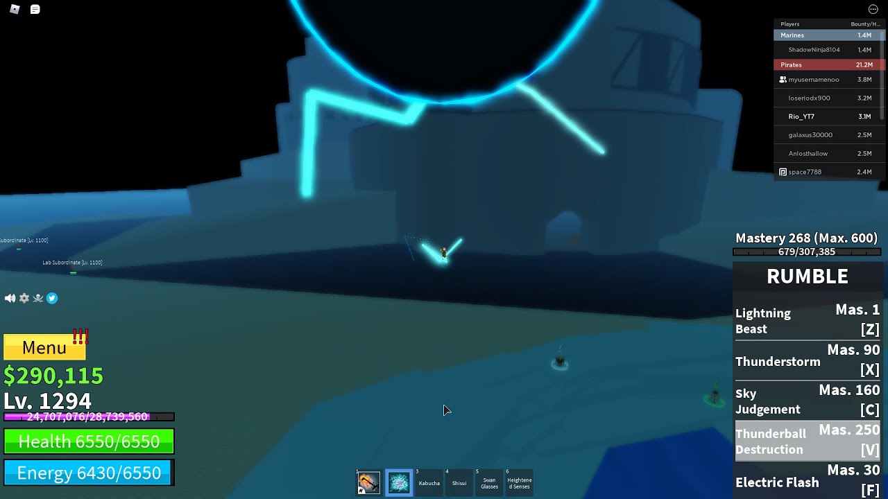 Awakening Rumble in Blox fruits! - YouTube