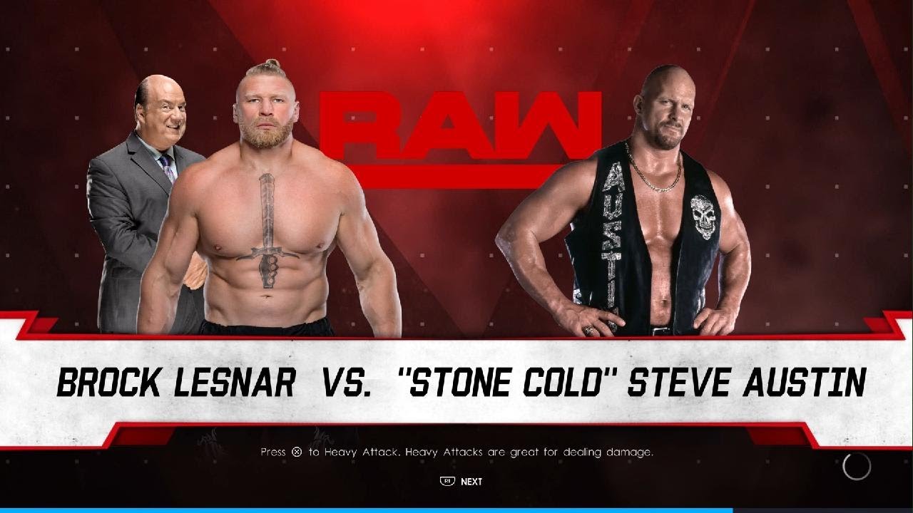 Brock Lesnar (w/ Paul Heyman ) v "Stone Cold" Steve Austin - YouTube