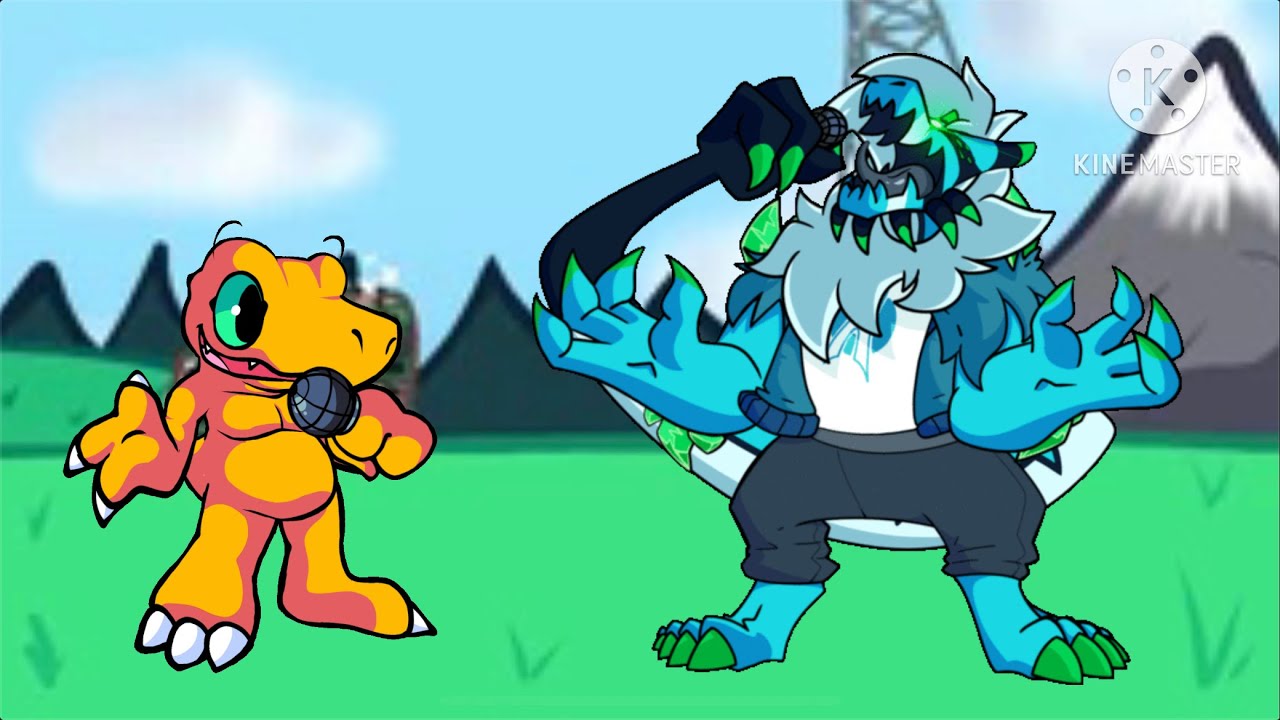 Fnf mix ectoplasm x pepper breath (retrospecter vs agumon) - YouTube