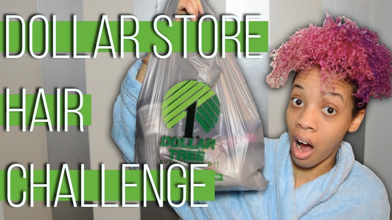 Curly Hair Routine for only $10.00! | Dollar Store Hair Challenge - YouTube