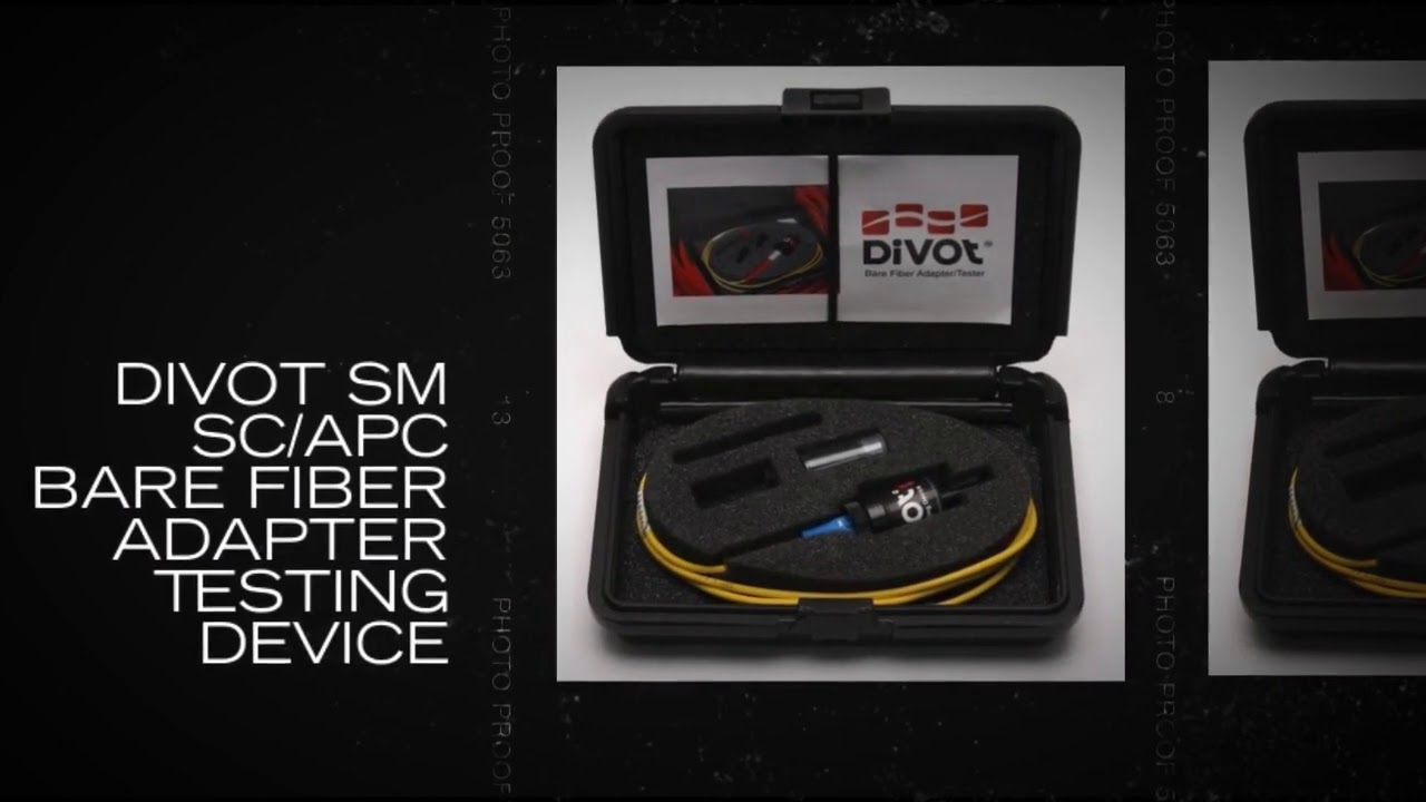Divot SM SC/APC Bare Fiber Adapter Testing Device - YouTube
