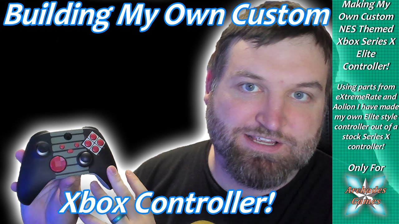 Making My Own Custom NES Themed Xbox Series X Elite Controller! - YouTube