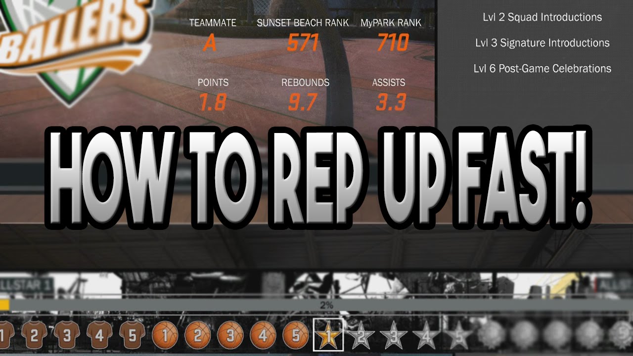 NBA 2K17 HOW TO REP UP FAST! BEST WAY TO REP UP! - YouTube