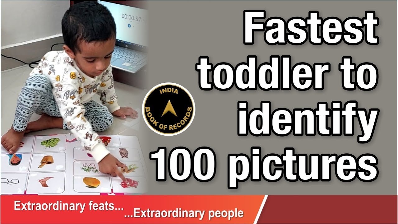 Fastest toddler to identify 100 pictures - YouTube