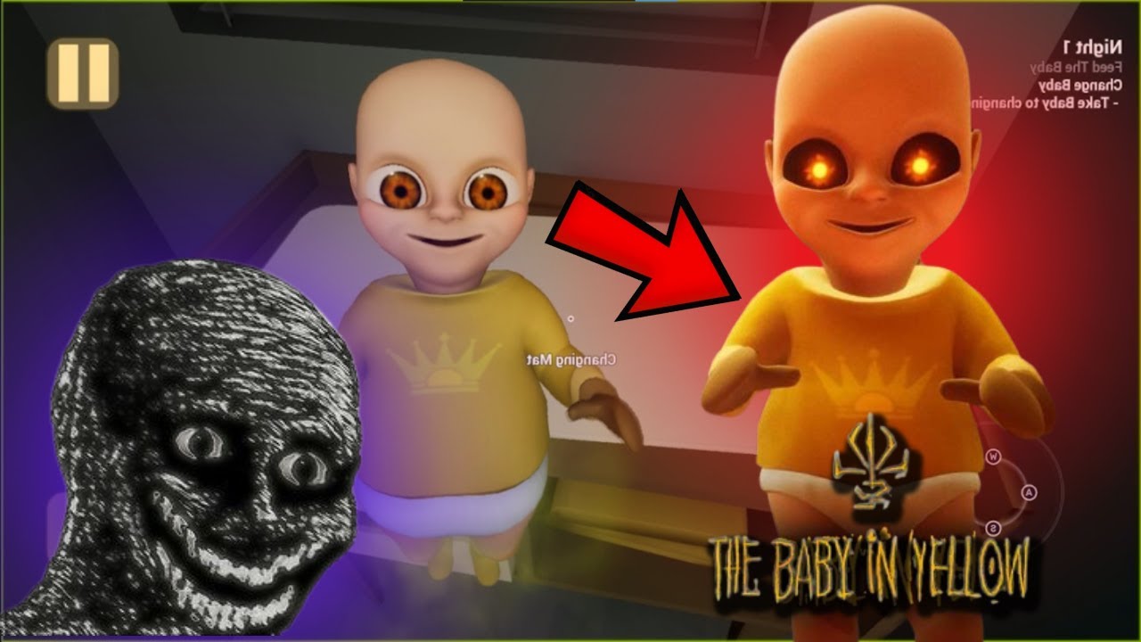 STAYING with THIS CURSED BABY for a NIGHT! | The Baby in Yellow Part 1 ...
